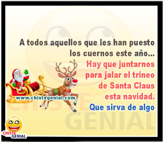 Chistes navideños - Hay que juntarnos para jalar el trineo